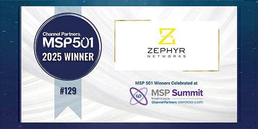 Zephyr Networks Ranks #129 in the 2025 MSP 501! - Zephyr Networks